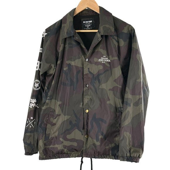 Zoo York | Jackets & Coats | Zoo York Camo Jacket Boys Size Xl 6 Snap ...